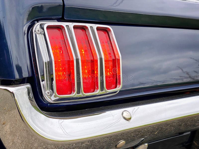 66 Mustang Rear Light Cluster Editorial Photography - Image of cluster ...