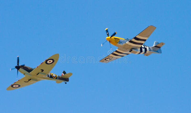 Spitfire Over the White Cliffs of Dover Stock Photo - Image of england ...