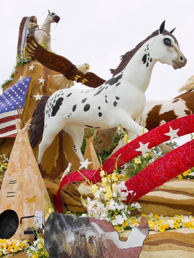 Mustangs Foundation 2011 Rose Parade Float Editorial Photo - Image of ...