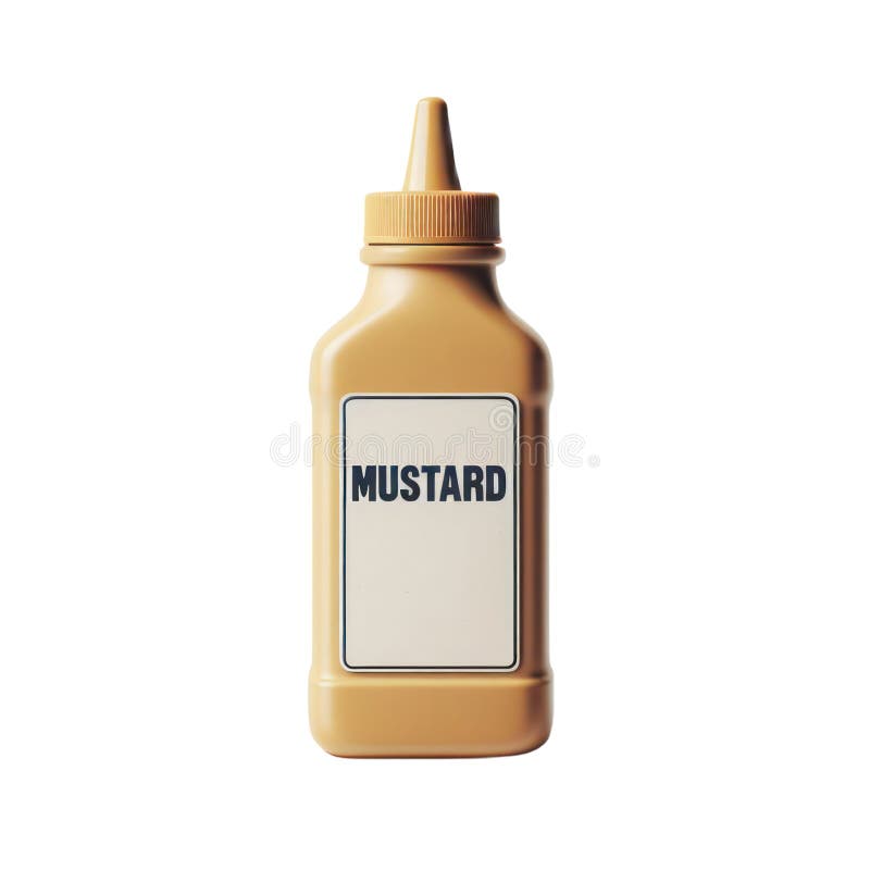 Mustard Bottle Cartoon Character with Various Angry Expressions Stock ...