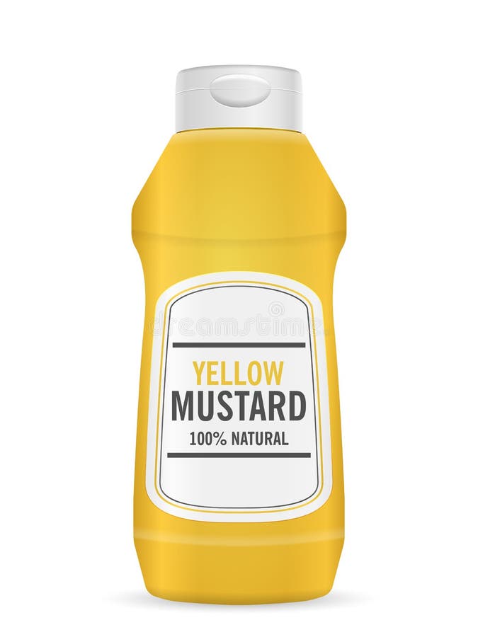 Mustard Bottle Cartoon Character with Various Angry Expressions Stock ...