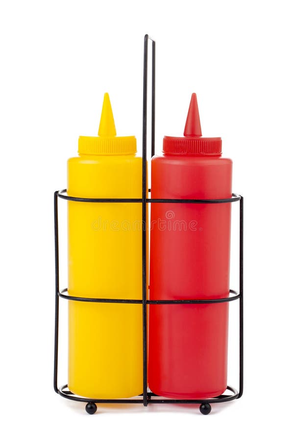 Mustard and catsup bottle stock photo. Image of container - 48275932