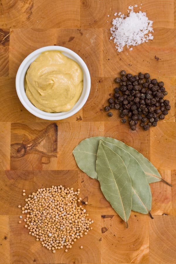 Mustard with ingredients stock photo. Image of natural - 18949418