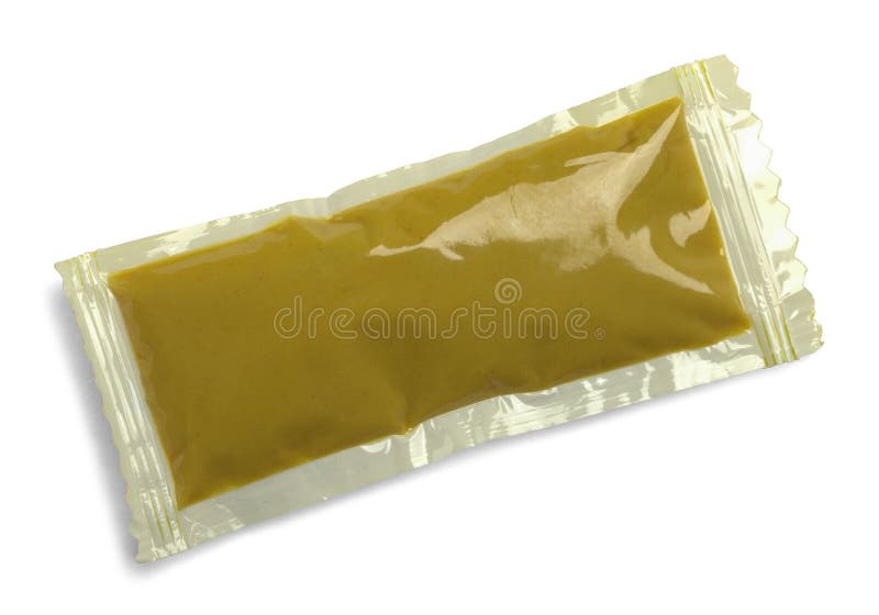 Mustard Packet stock image. Image of shot, white, food - 42862591