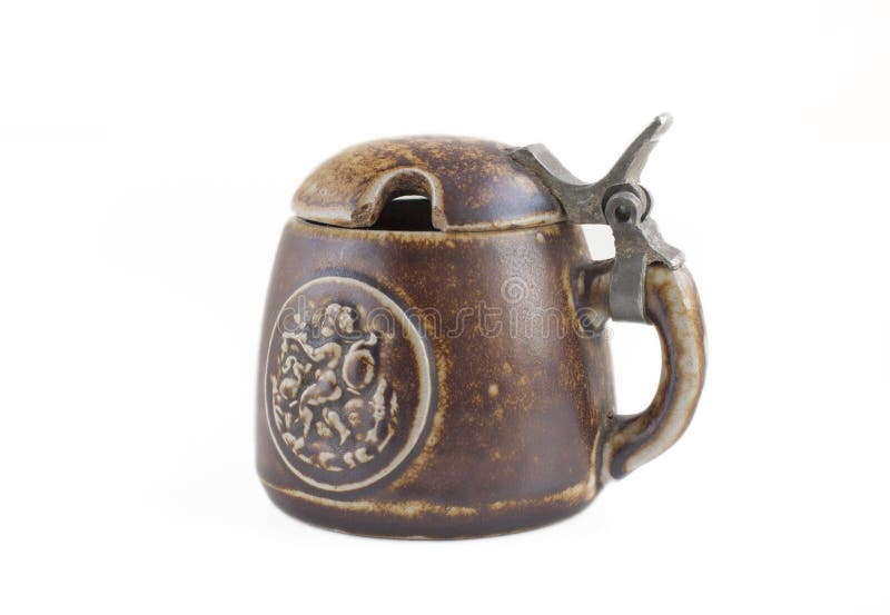 Mustard pot stock image. Image of english, spicy, french - 29322679