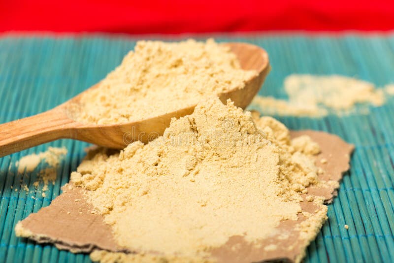 Mustard Powder stock photo. Image of closeup, herb, green - 60142874