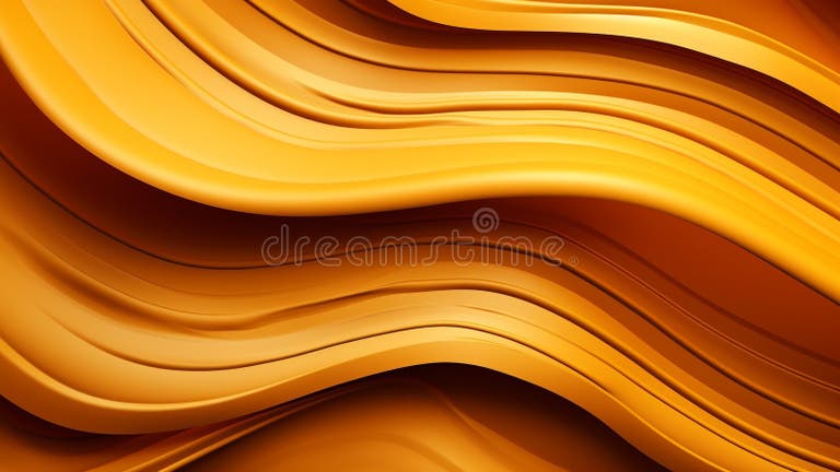 Mustard Yellow and Rust Fluid Color Waves Abstract Pattern Stock ...