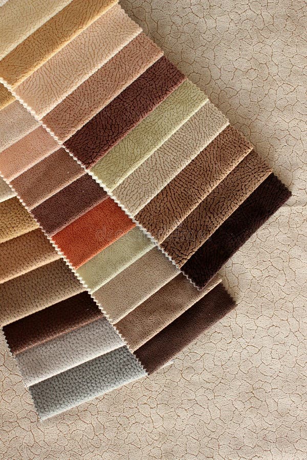 Muster Aus Farbigen Stoffen. Verschiedene Textur Und Farben Stockfoto ...