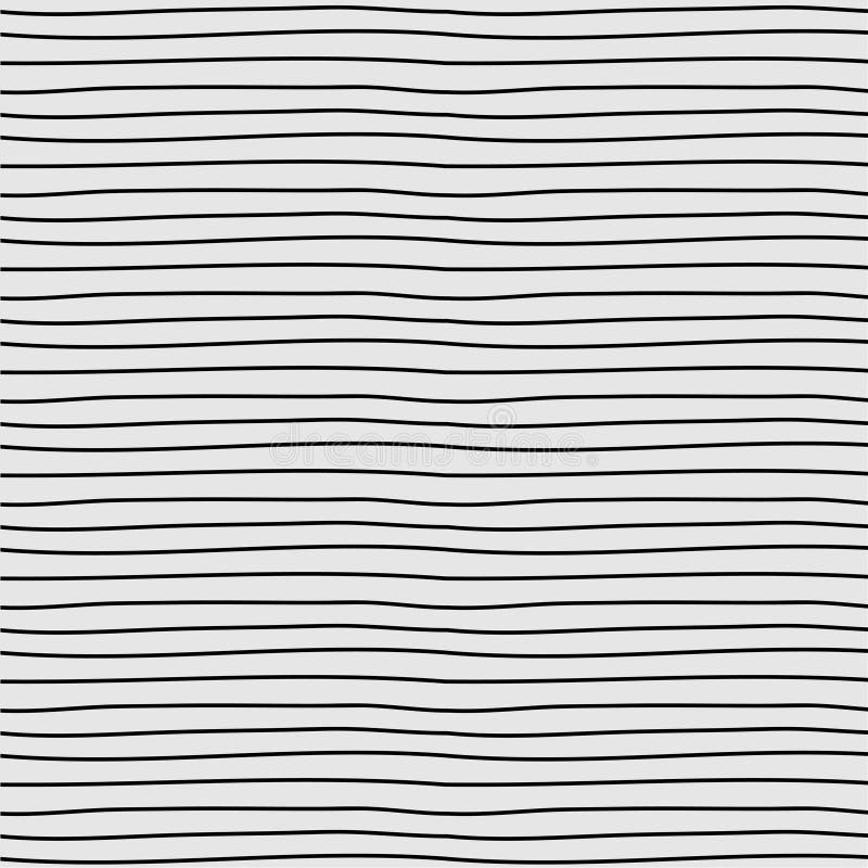 Muster Mit Blauen Linien Hand Gezeichneter Vektor Vektor Abbildung ...