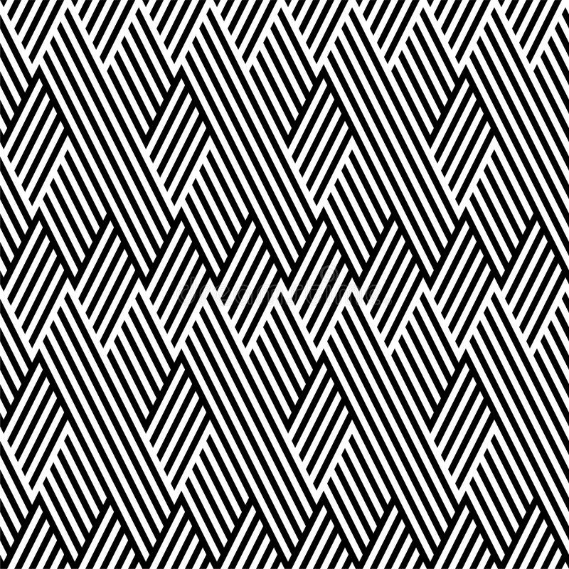 Muster Mit Der Linie Schwarzweiss Stock Abbildung - Illustration von ...