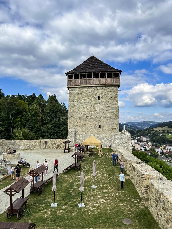 Ruins of the Castle in Muszyna in Poland Editorial Stock Image - Image ...