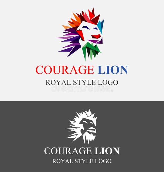 Mut Lion Logo vektor abbildung. Illustration von jagd - 86681840