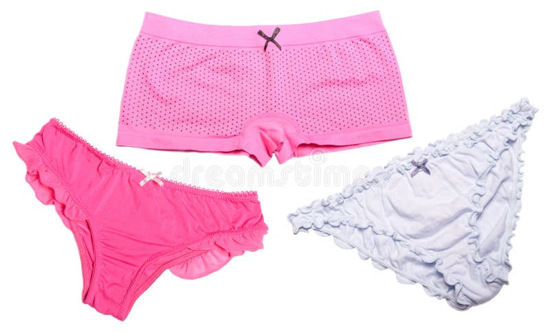 Mutande Femminili Isolate Su Bianco Fotografia Stock - Immagine di ...