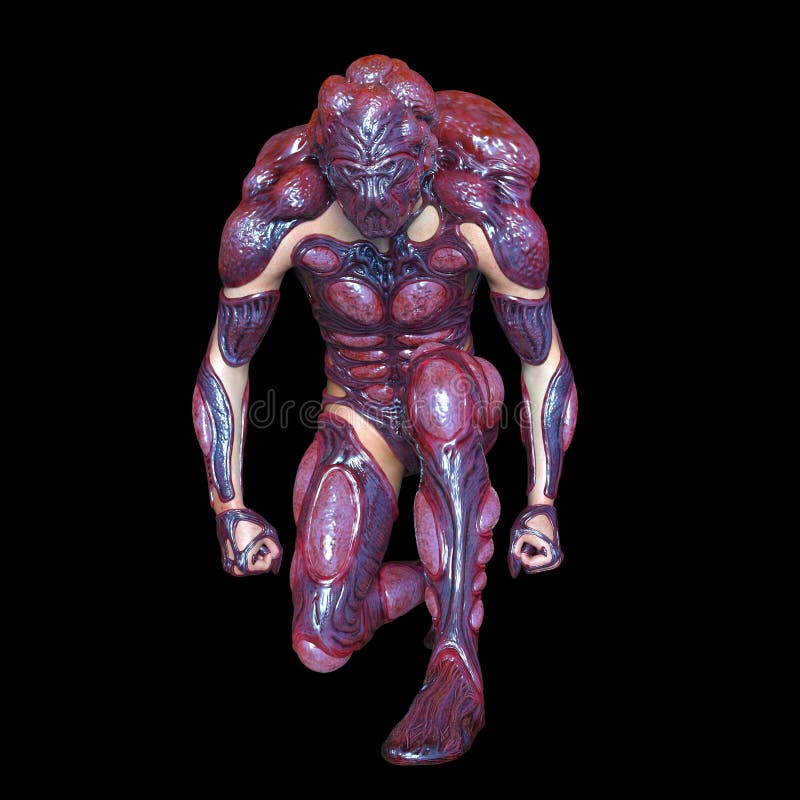 Mutant man stock illustration. Illustration of cyborg - 85808301