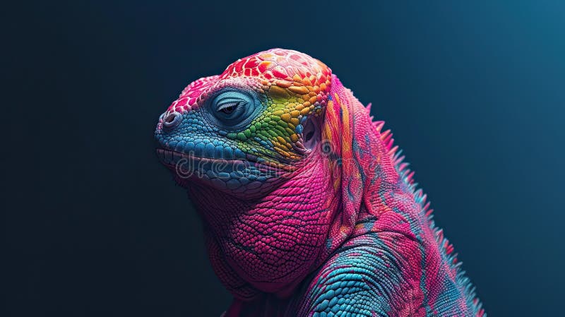 Mutant Multicolor Hybrid Animal. Stock Illustration - Illustration of ...