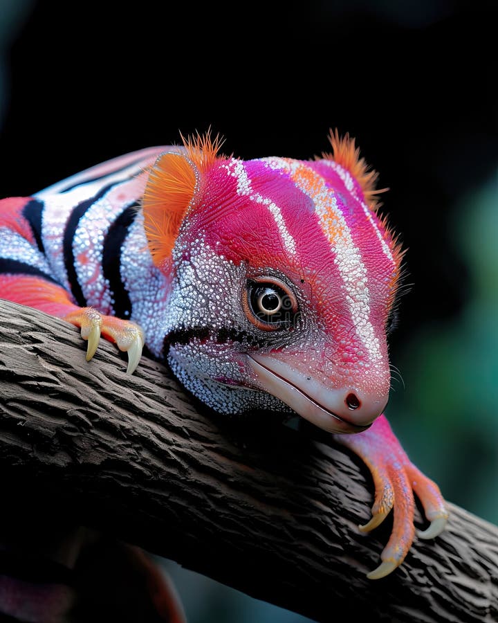 Mutant Multicolor Hybrid Animal. Stock Illustration - Illustration of ...