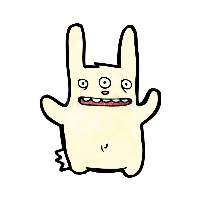 Mutant rabbit cartoon stock vector. Illustration of traditional - 38072073