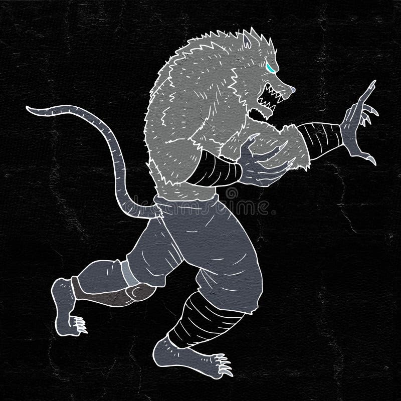 Mutant rat stock illustration. Illustration of horror - 81030726