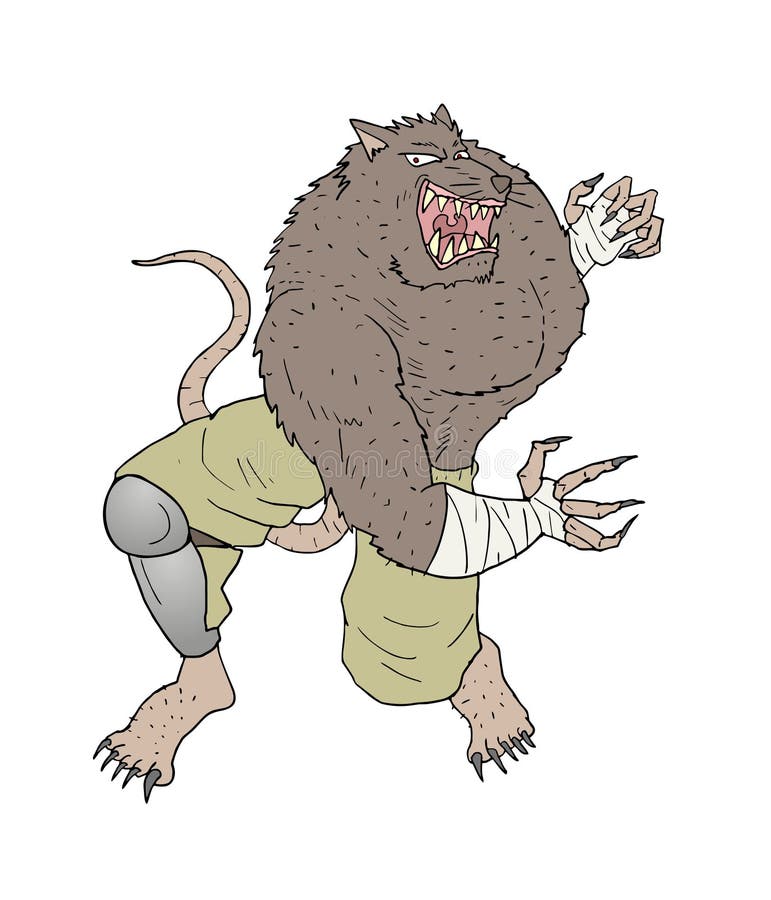 Mutant rat illustration stock vector. Illustration of character - 230533161