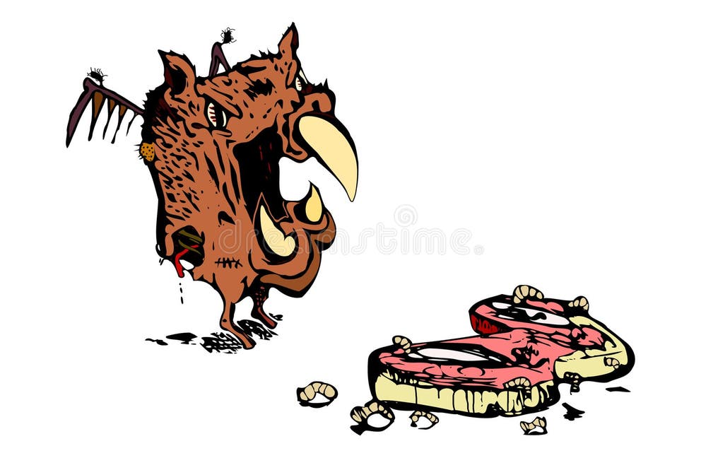 MutantChicken stock illustration. Illustration of tooth - 28964450