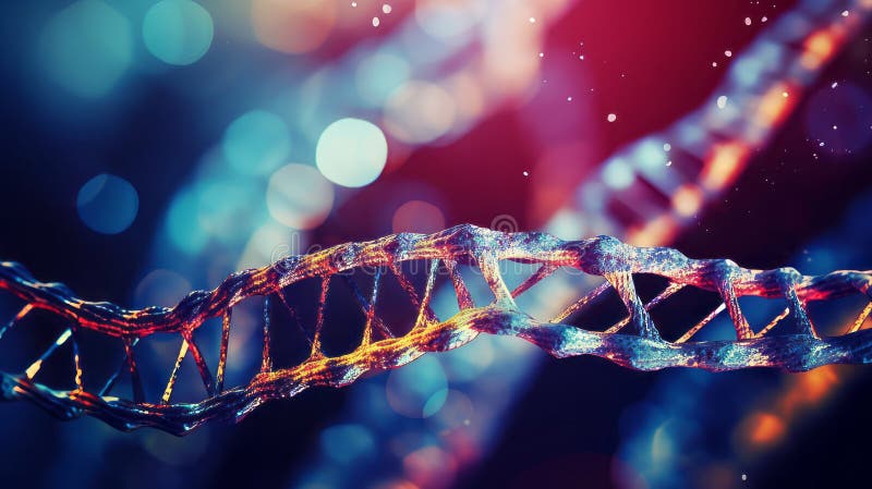 Mutated DNA Strands in Helix Stock Illustration - Illustration of ...