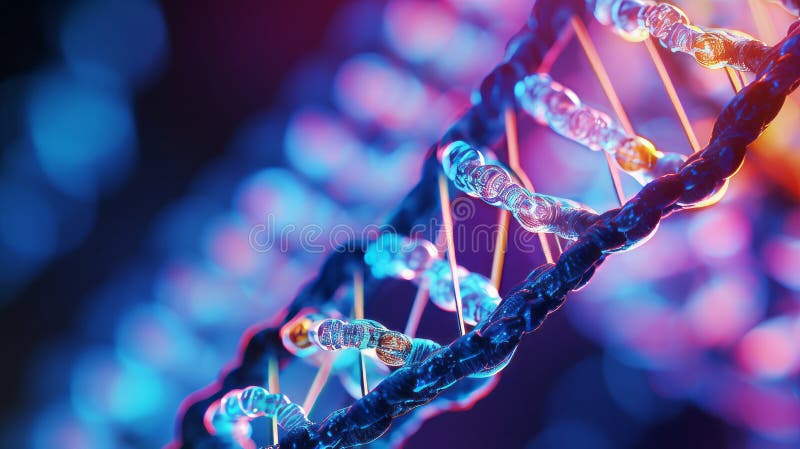 Mutated Dna Strands in Marine Genome Stock Illustration - Illustration ...
