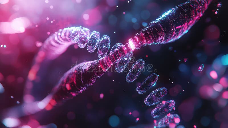 Mutation Abstract Visualization of Gene Editing Tool Stock Illustration ...