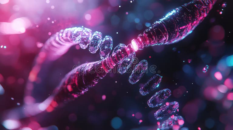 Mutation Abstract Visualization of Gene Editing Tool Stock Illustration ...