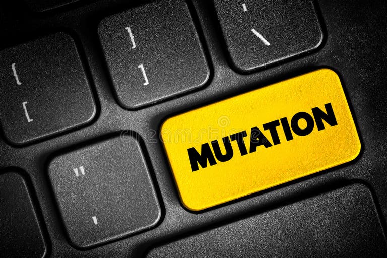Mutation is a Change in the DNA Sequence of an Organism, Text Button on ...