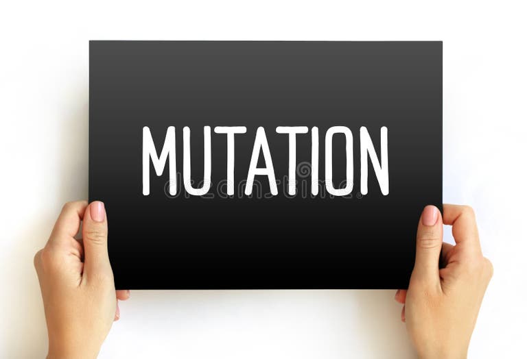 Mutation is a Change in the DNA Sequence of an Organism, Text Concept ...