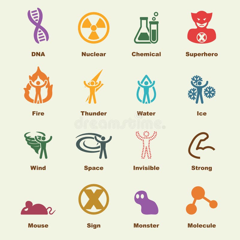 Mutation elements stock vector. Illustration of pictogram - 58729913