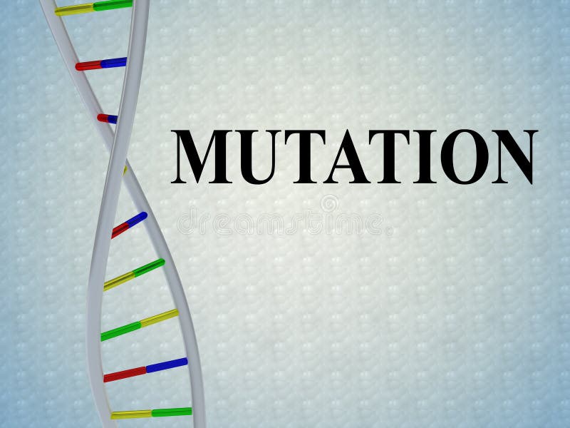 MUTATION - genetic concept stock illustration. Illustration of ...