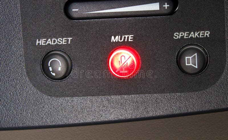 Mute button on telephone stock image. Image of design - 59079771