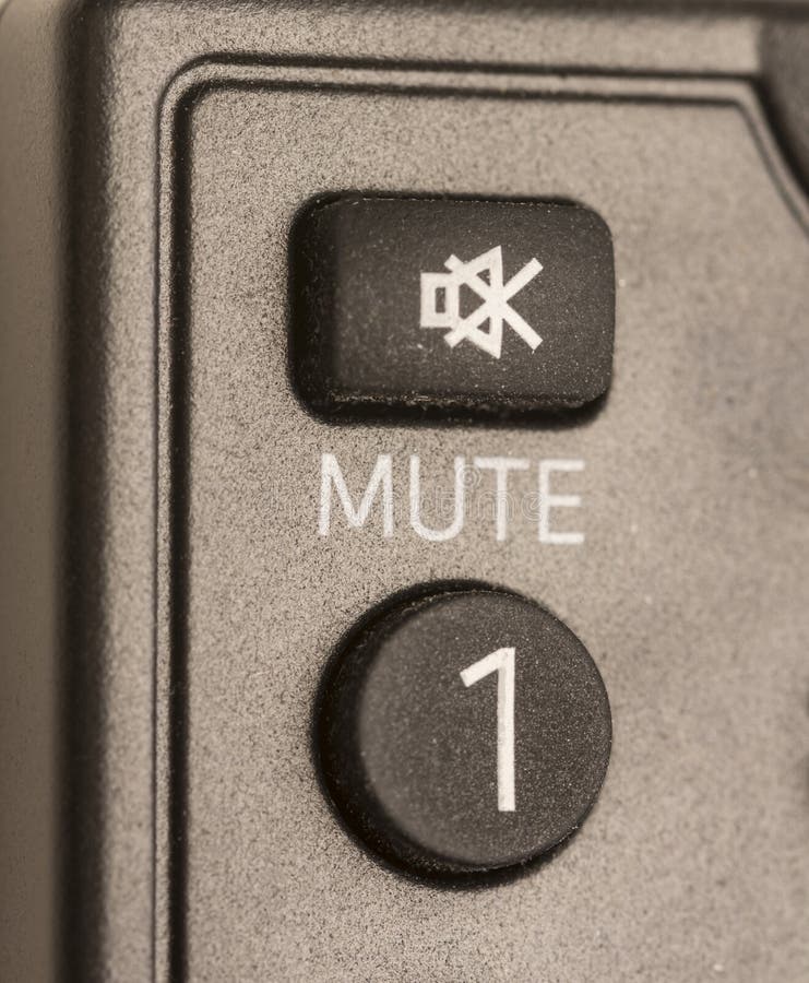 Mute Botton,closeup of Mute Botton Remote Control Stock Photo - Image ...