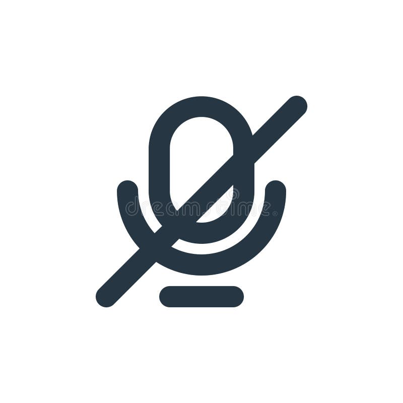 Mute Icon Vector from Essentials Ui Concept. Thin Line Illustration of ...