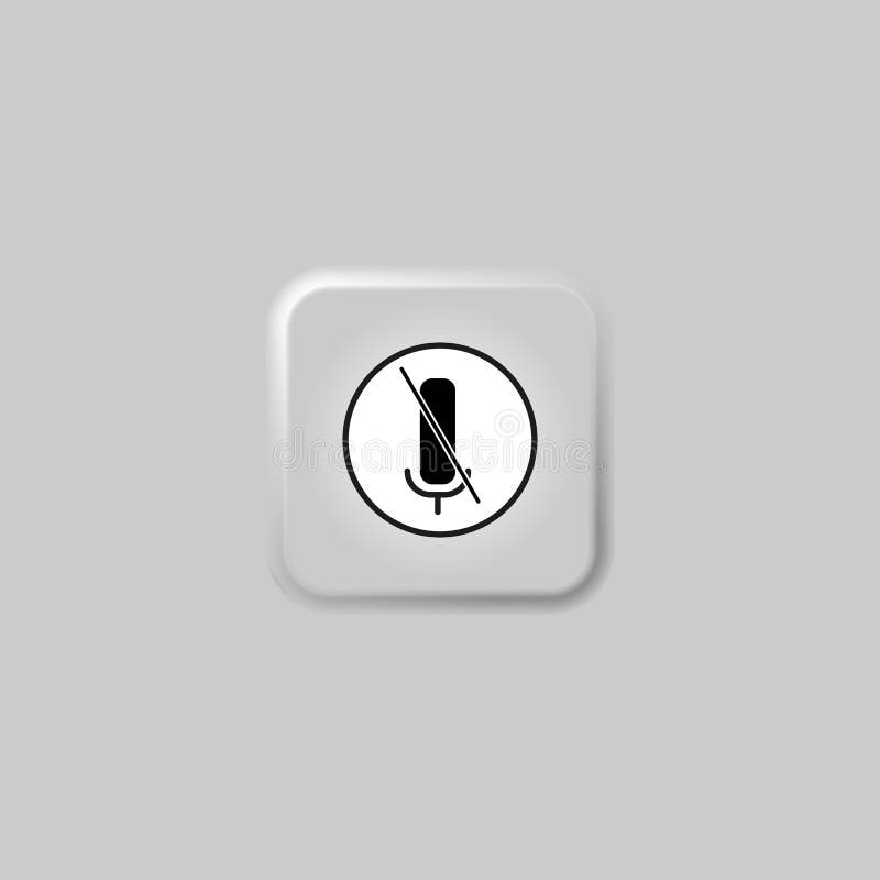 Mute Microphone Icon Vector Illustration Design Isolated on Flat Black ... Mute Microphone Icon Vector Illustration Design Isolated on Flat Black ...