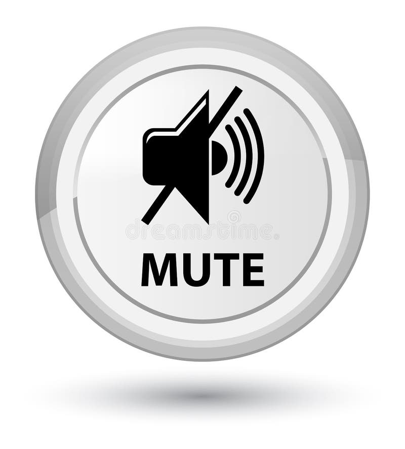 Mute Prime White Round Button Stock Illustrations – 4 Mute Prime White ...