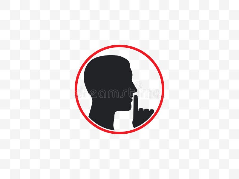 Mute, Quiet, Silence, Silent Icon. Vector Illustration, Flat Design ... Mute, Quiet, Silence, Silent Icon. Vector Illustration, Flat Design ...