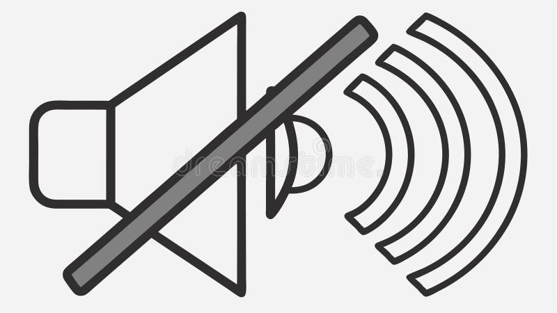 Mute Sound Icon Silence and Audio Off Symbol Generative AI Stock Vector ...