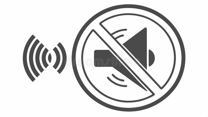 Mute Sound Icon, Silence and Audio Off Symbol in Vector Design ...