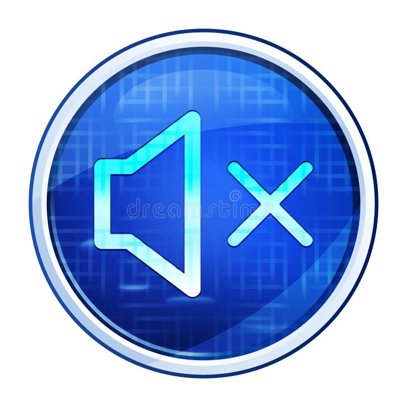 Mute Speaker Icon Elegant Green Round Button Vector Illustration Stock ...