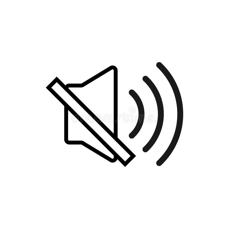 Mute Speaker Icon Graphic Design Template Vector Stock Vector ...