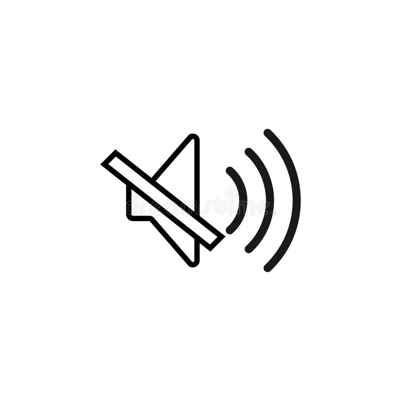 Mute Speaker Icon Graphic Design Template Vector Stock Vector ...
