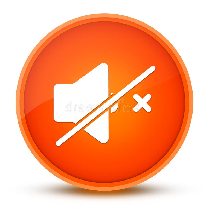 Mute Speaker Icon Sign, No Sound Button Stock Illustration ...