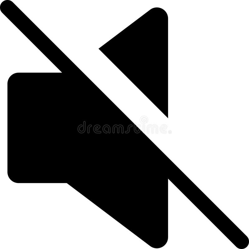 Mute Speaker Icon. Speaker Mute Symbol, Logo. Volume on Off Icon Stock ...