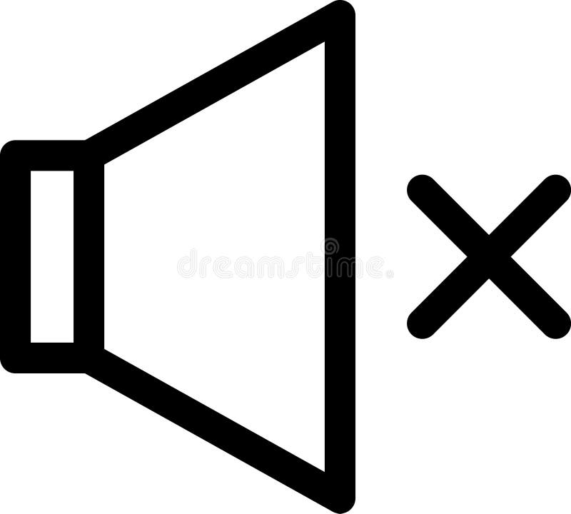 Mute Speaker Icon. Speaker Mute Symbol, Logo. Volume on Off Icon Stock ...