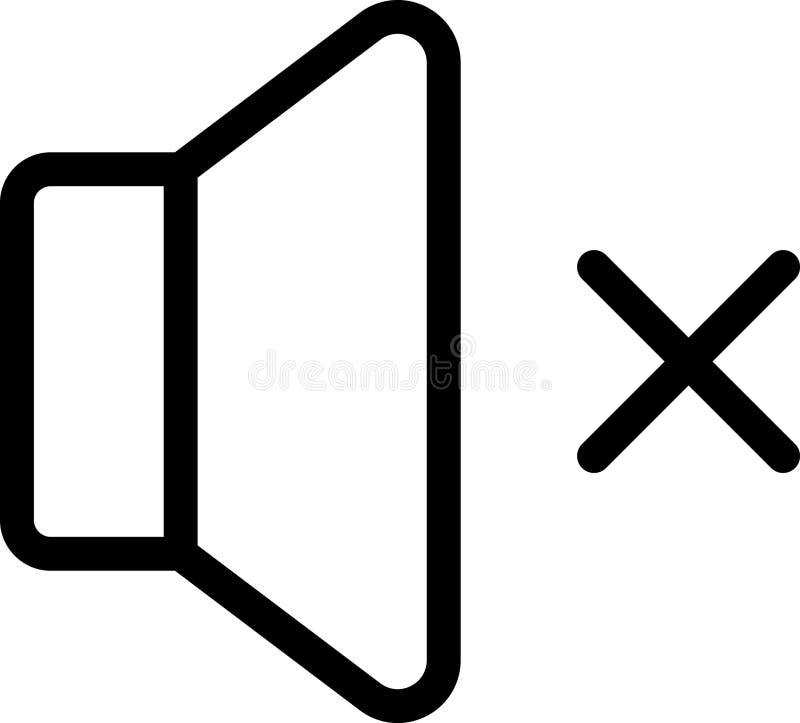 Mute Speaker Icon. Speaker Mute Symbol, Logo. Volume on Off Icon Stock ...