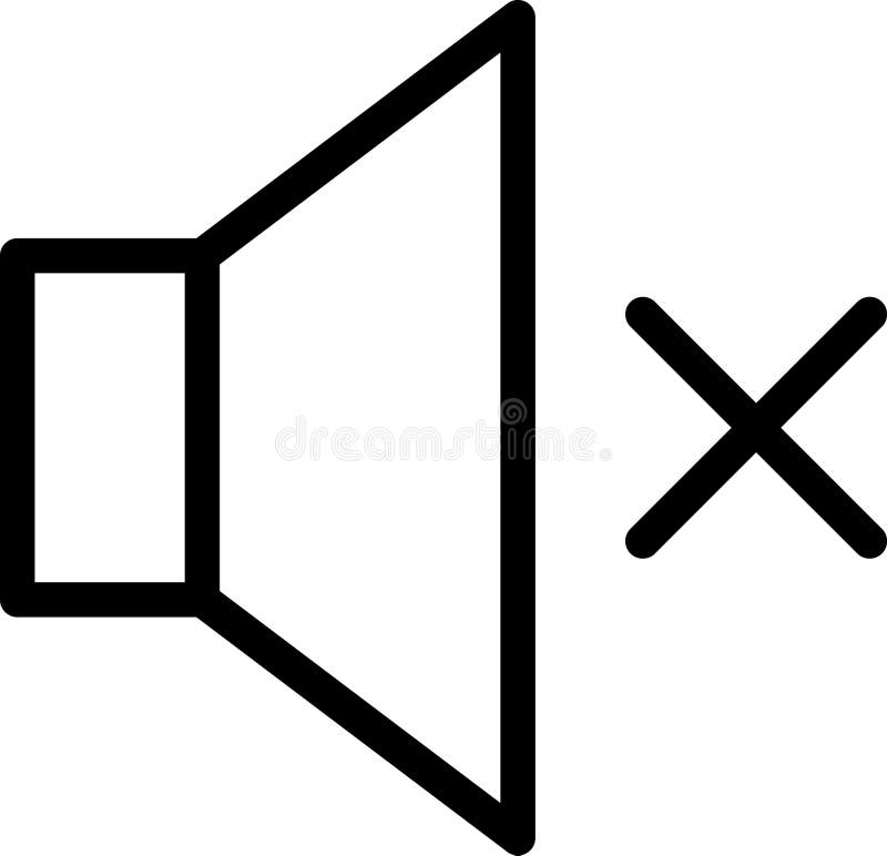 Mute Speaker Icon. Speaker Mute Symbol, Logo. Volume on Off Icon Stock ...