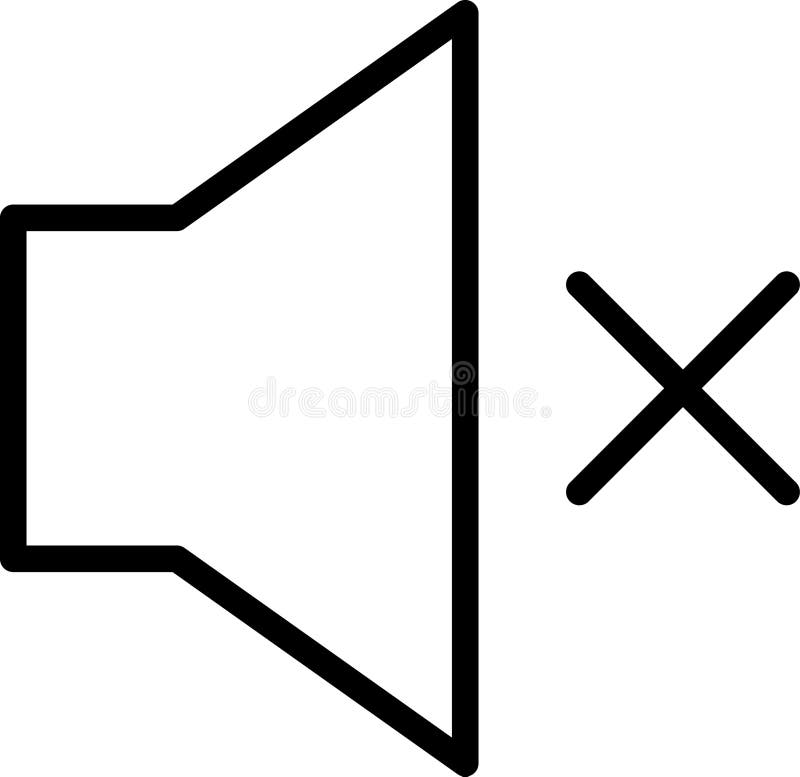 Mute Speaker Icon. Speaker Mute Symbol, Logo. Volume on Off Icon Stock ...