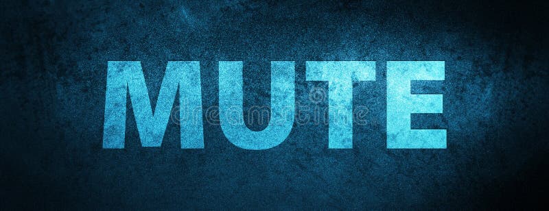 Mute Special Blue Banner Background Stock Illustration - Illustration ...